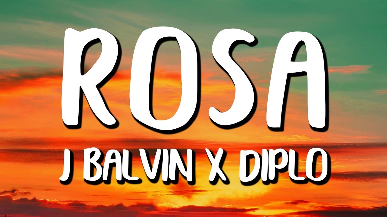 J Balvin - Rosa (Letra/Lyrics) - YouTube
