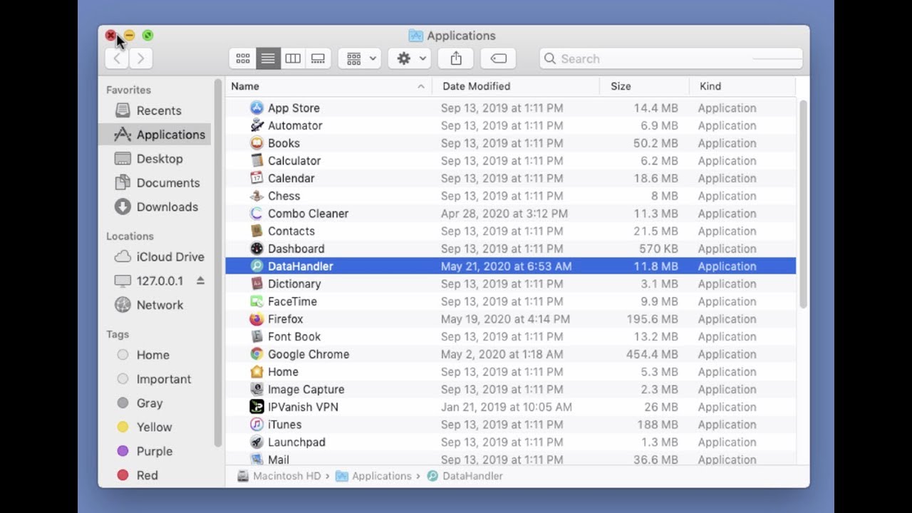 How to remove DataHandler - potentially unwanted application using ...