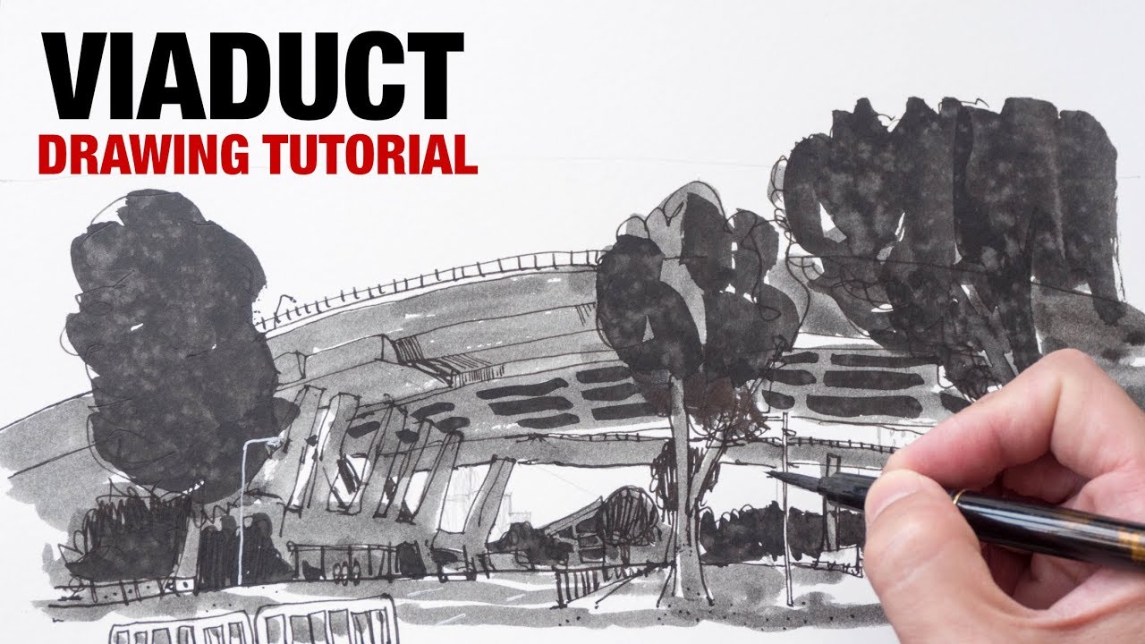 Drawing that Viaduct again (tutorial) - YouTube