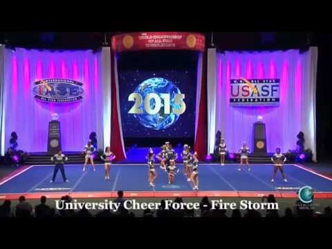 Worlds 2015 - University Cheer Force Firestorm - Small Senior Coed 5 ...