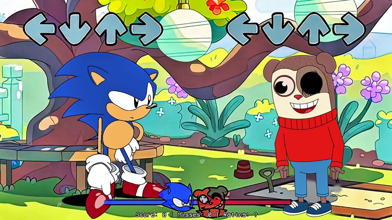 FNF NEW Twiddle Finger Max VS Sonic Characters Sings Can Can | Twiddle ...