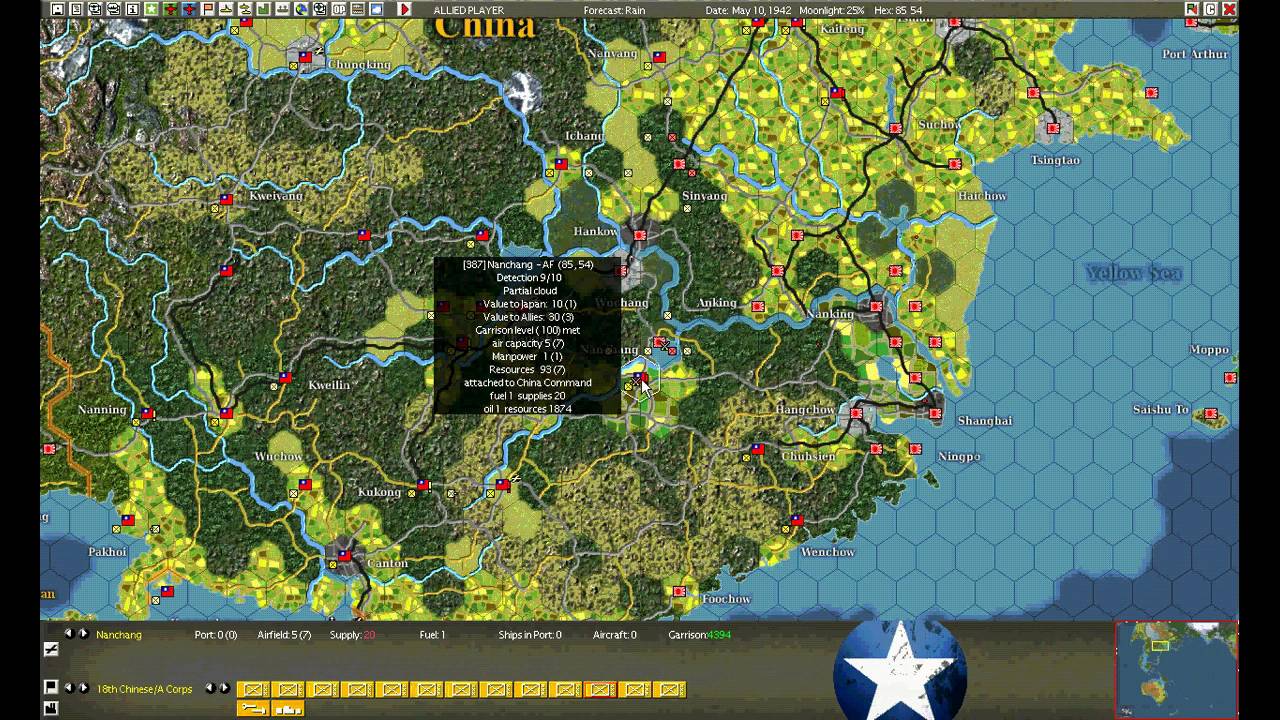 War in the Pacific: Admiral's Edition Grand Campaign May 10, 1942 - YouTube