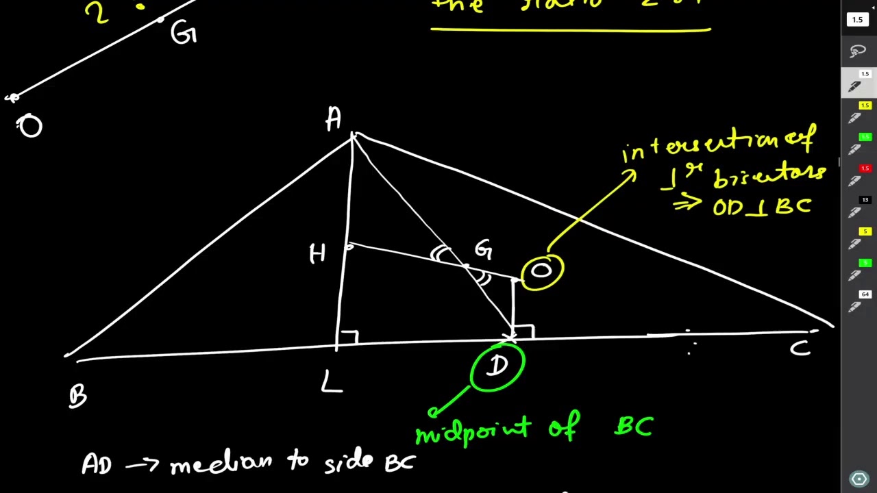 Circumcentre | Incentre | Orthocentre | Pedal Triangle | Centroid ...