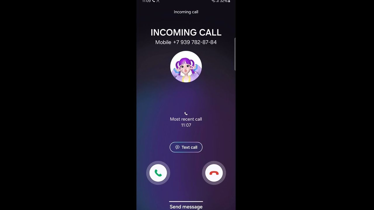 Samsung Galaxy A34 Incoming Call Screen Video - YouTube