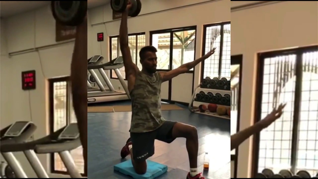 Hardik pandya gym workout - YouTube