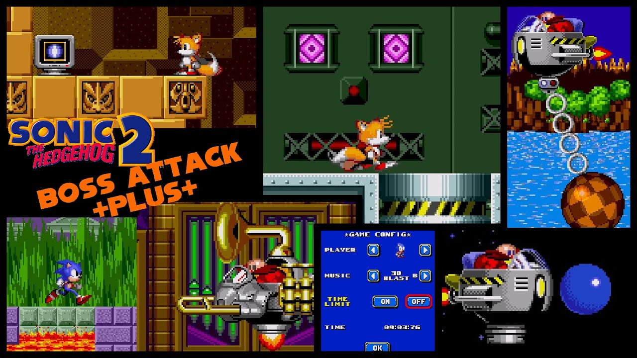 Boss Attack Plus - Sonic The Hedgehog 2 (2013)(Decompilation) - YouTube