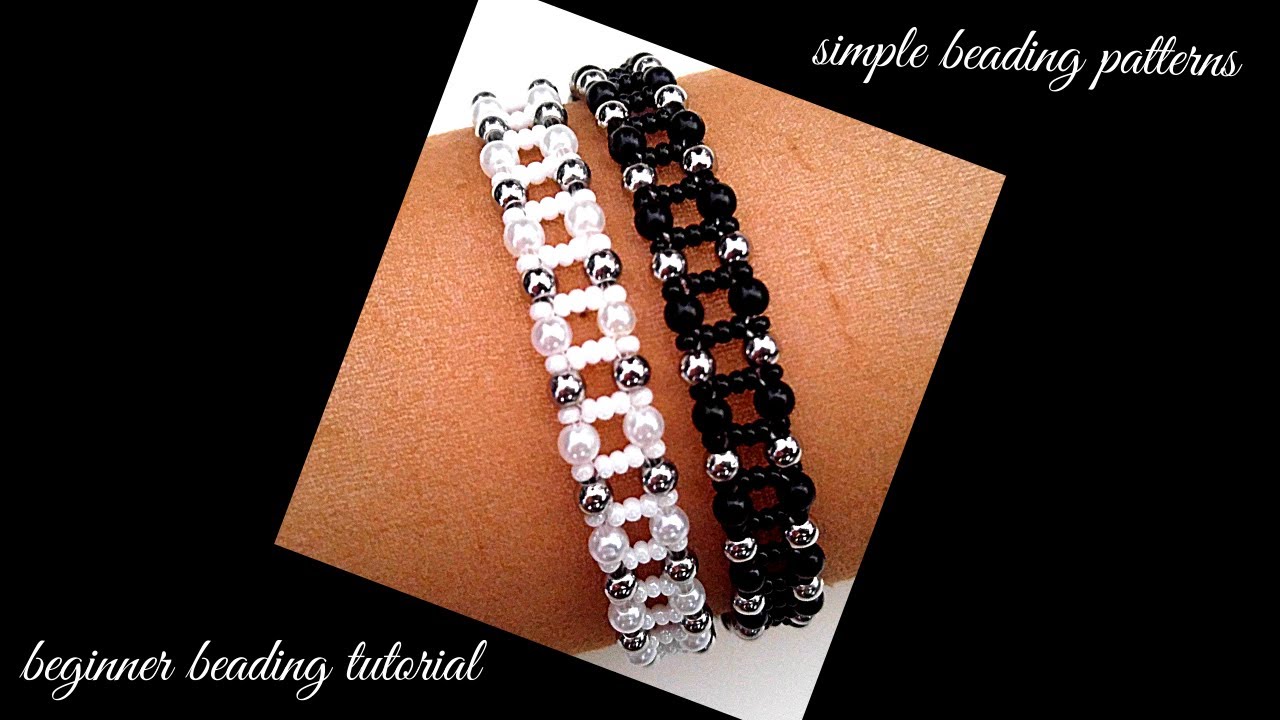 Beginner beading tutorial. Easy beading for DIY beaded bracelets ...
