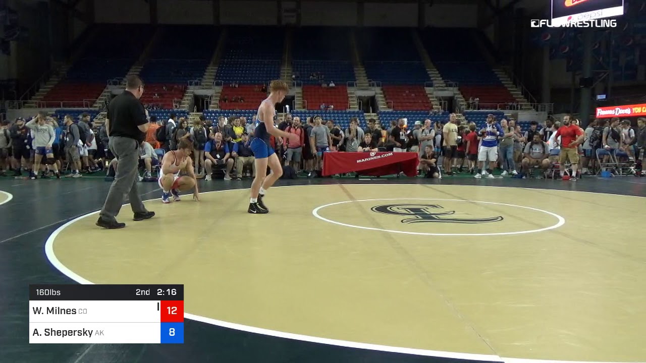 160 Lbs Rnd Of 16 Weston Milnes Colorado Vs Andrue Shepersky Alaska ...