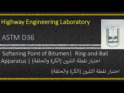 ASTM D36 | 5.7 | Thermometers | Softening Point of Bitumen| Ring-and ...