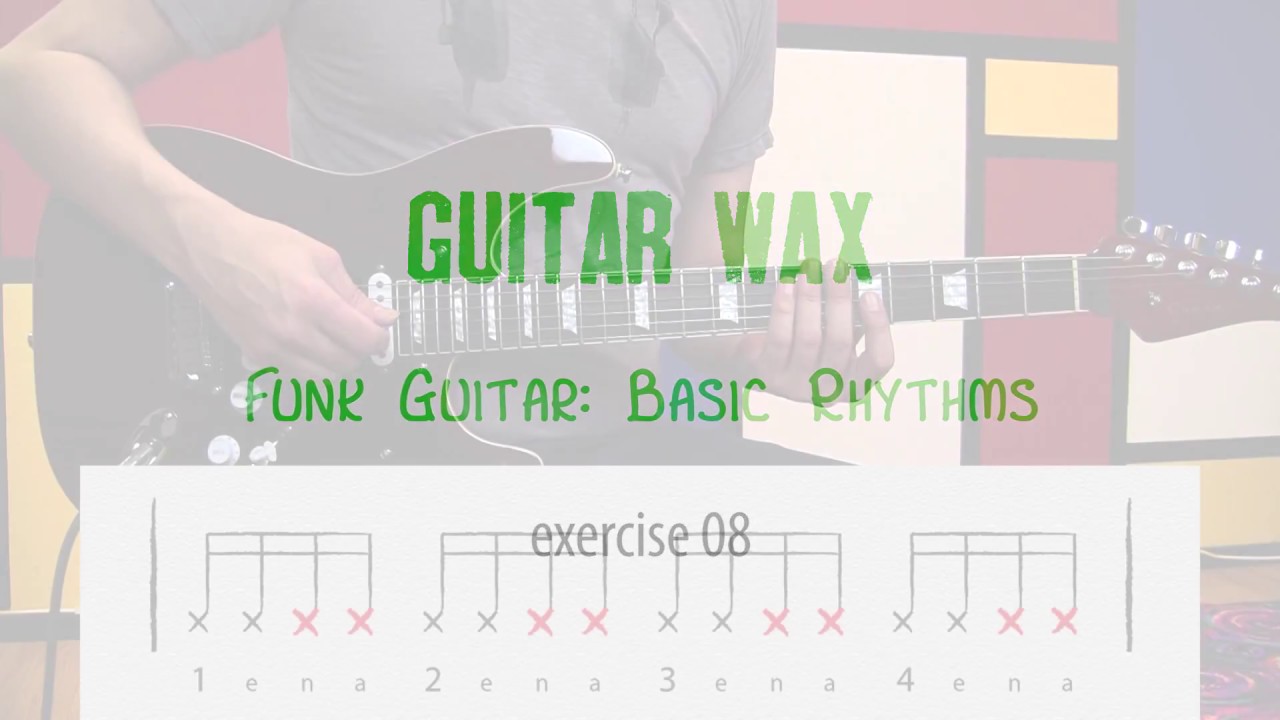 Funk Guitar Basic Rhythms 08 - YouTube