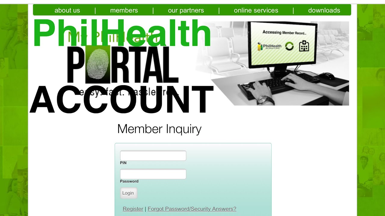 PAANO MAG REGISTER/LOGIN (MEMBER INQUIRY)SA PHILHEALTH ONLINE - YouTube