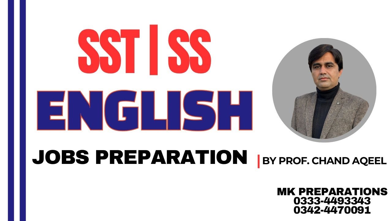 SST English, SS English, Instructor & Lecturer English Preparation ...