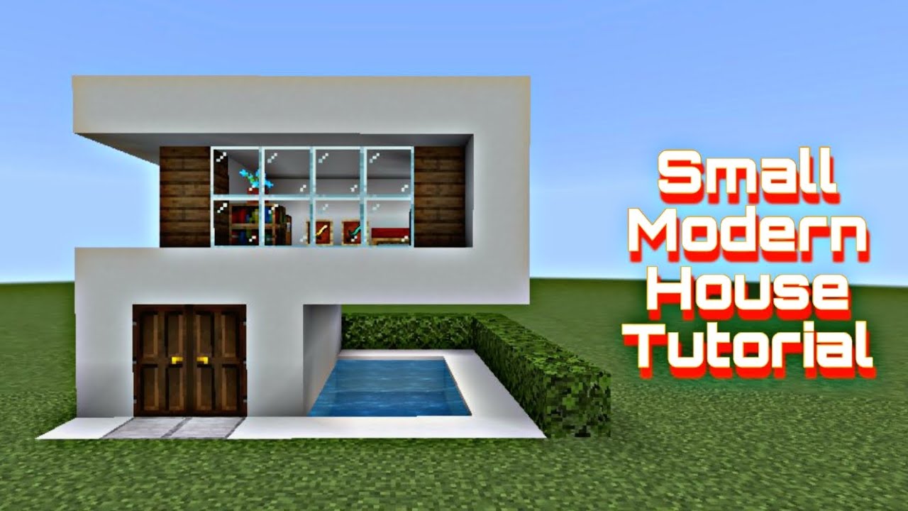 Minecraft: Small Modern House Tutorial (Easy) #1 - YouTube