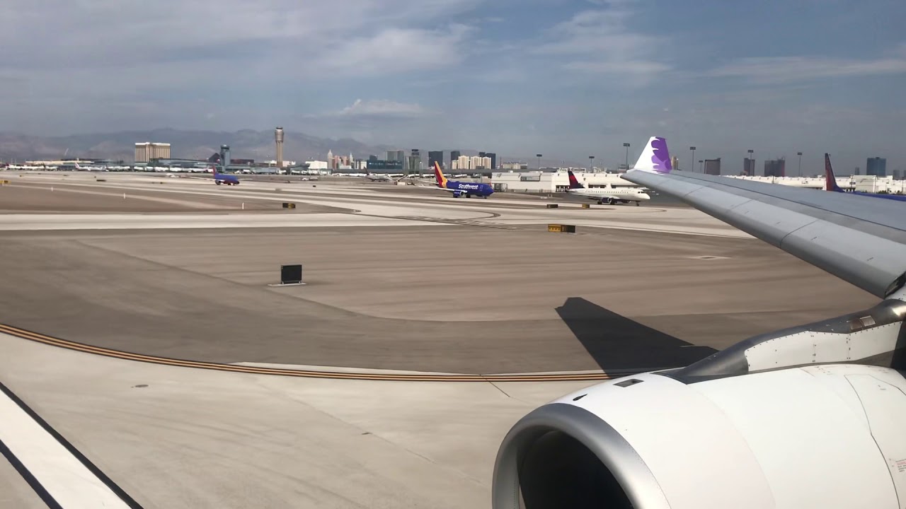 Hawaiian Airlines A330 Take OFF Las Vegas - YouTube