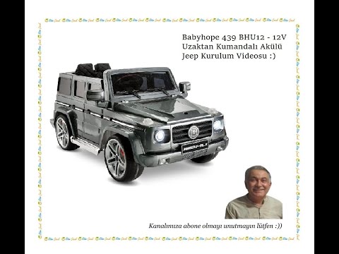 Babyhope 439 Bhu12 Mercedes G65 Amg 439 12v Akülü Jeep Kurulum Videosu :)