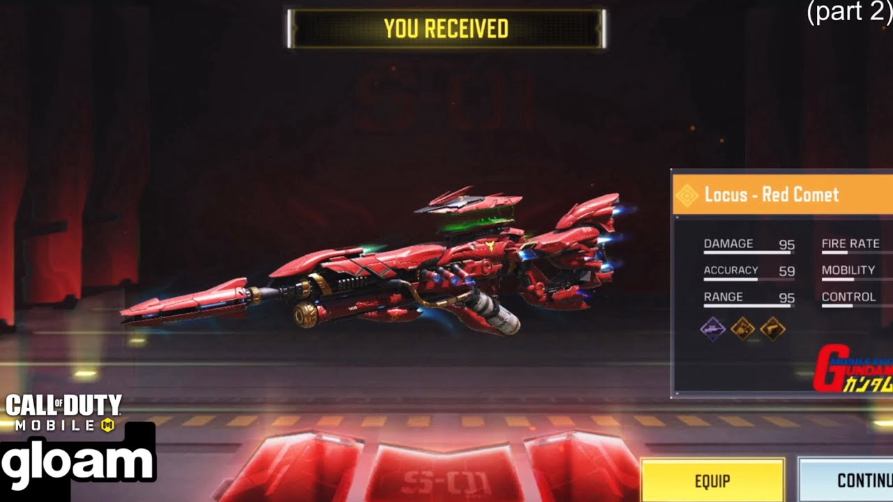 BUYING Locus - Red Comet | CODM x GUNDAM Collab: Gundam Universe ...