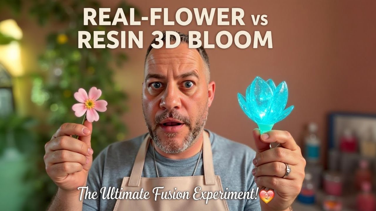 Real Flower vs Resin 3D Bloom – Stunning Fusion Resin Art Experiment🌸 ...