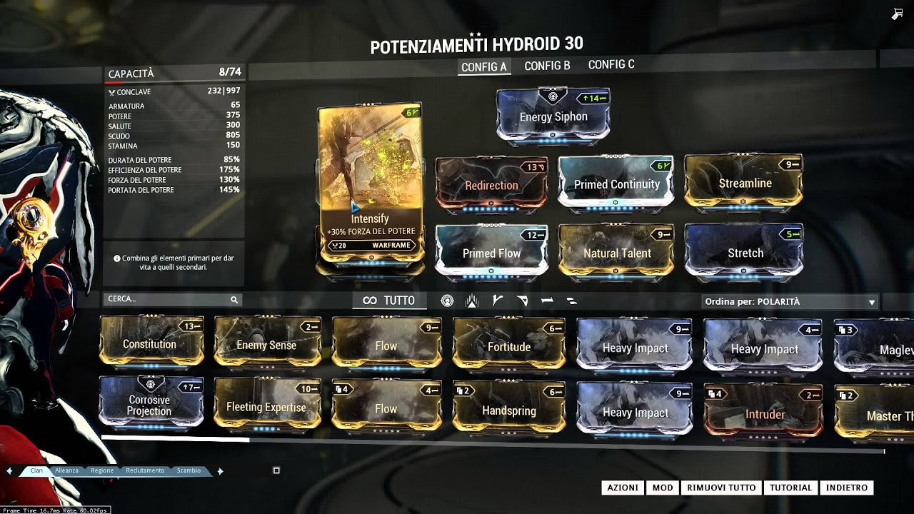 Hydroid Warframe Build ITA - YouTube