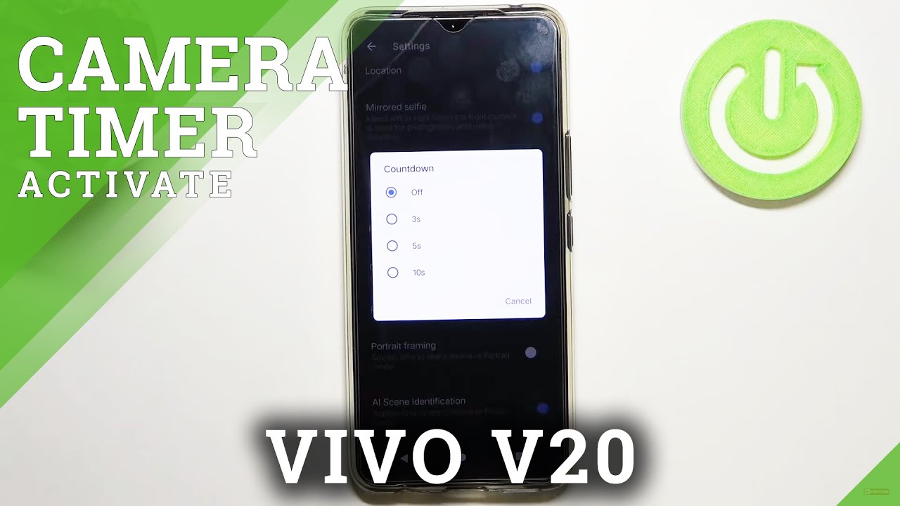 How to Set Up Camera Timer in VIVO V20 – Use Selfie Timer - YouTube