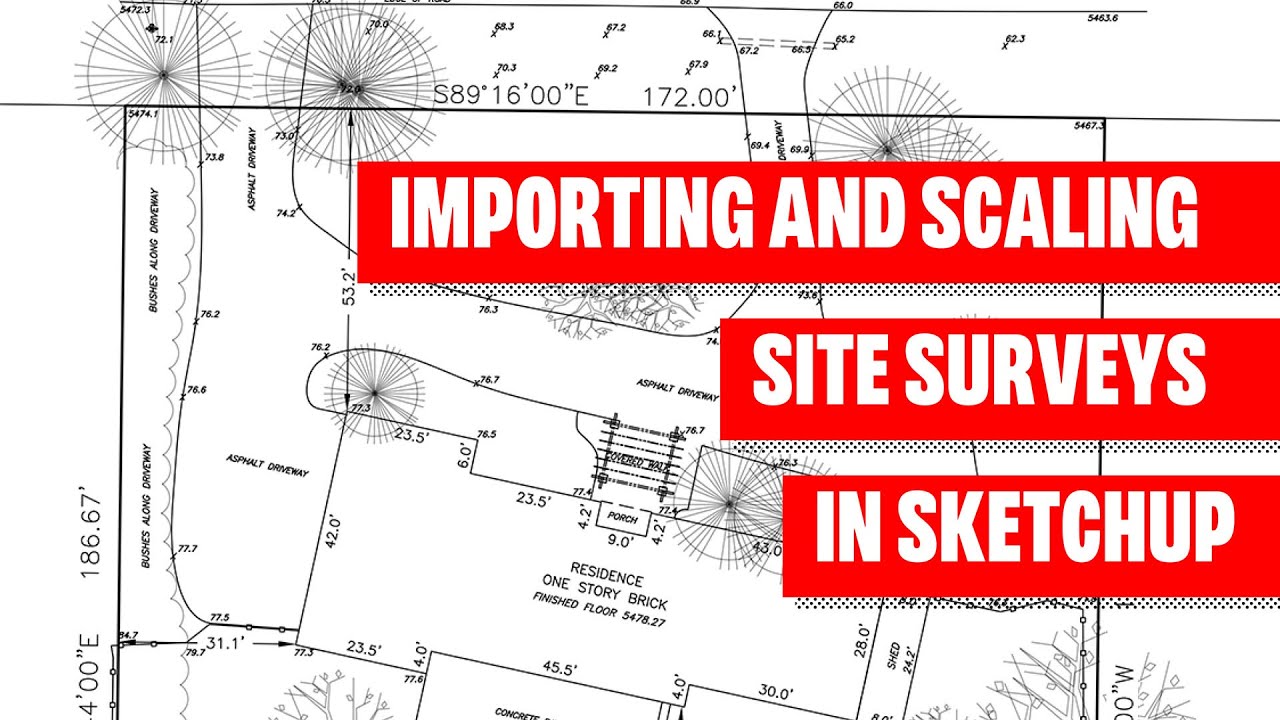 How to Import Site Surveys into SketchUp for Accurate 3D Models - YouTube