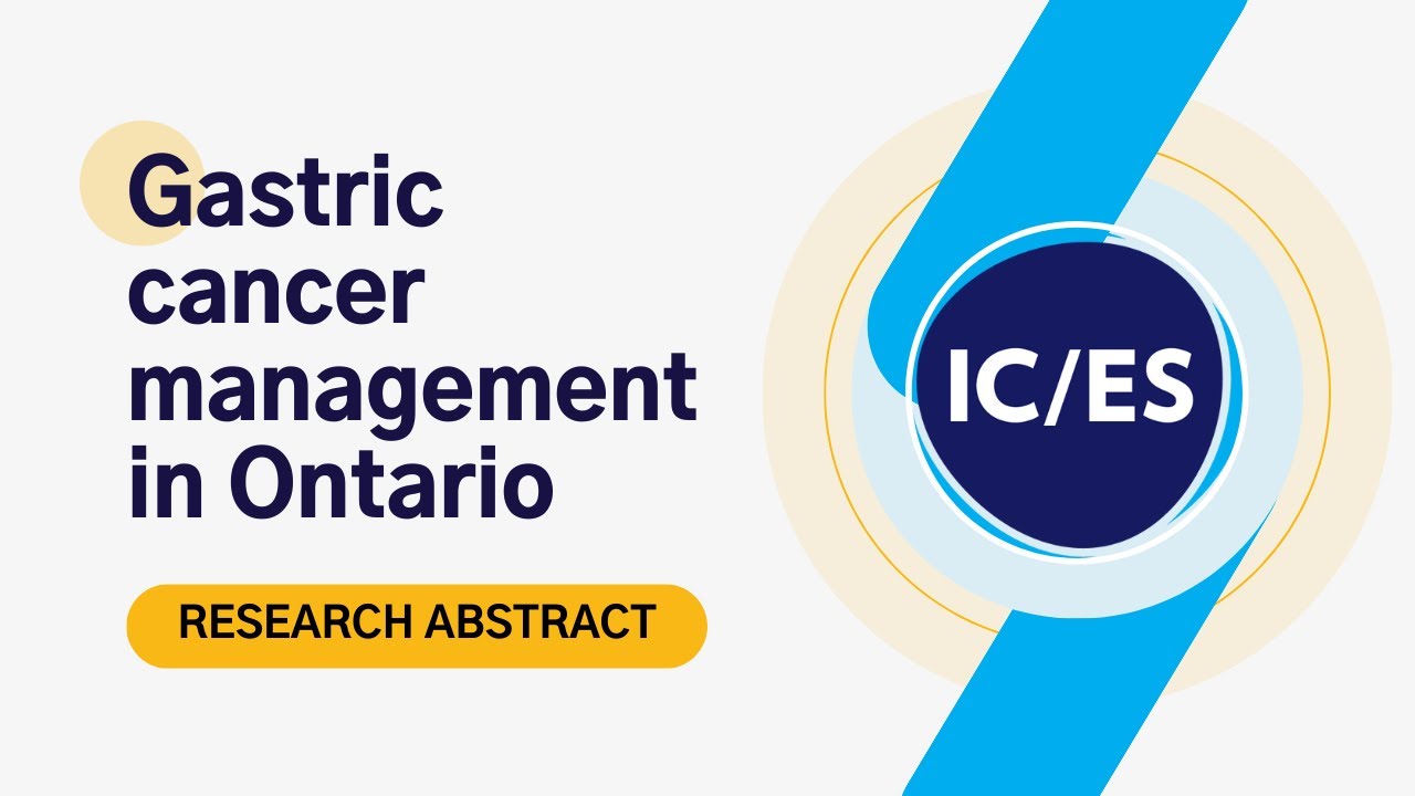 ICES research video series: Natalie Coburn on gastric cancer management ...