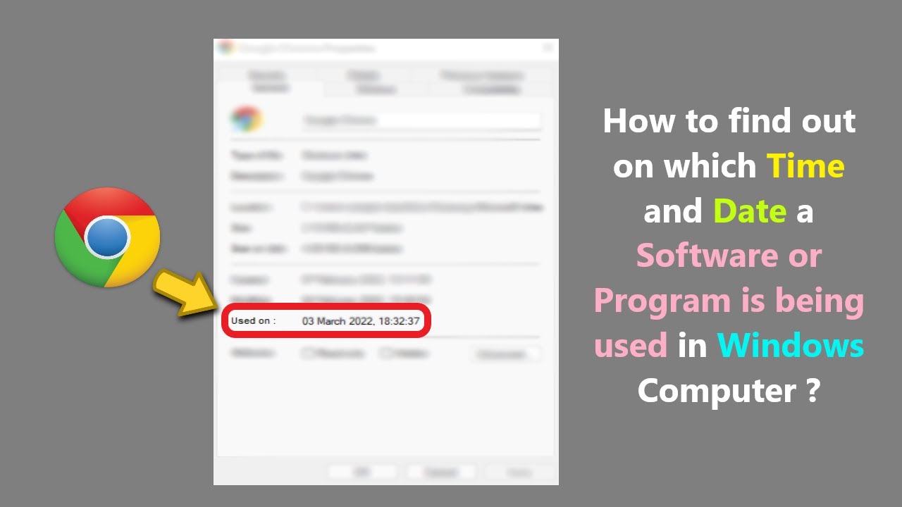 How to find out on which Time and Date a Software or Program is being ...