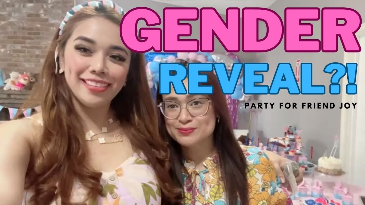 GENDER REVEAL PARTY FOR FRIEND JOY! - YouTube
