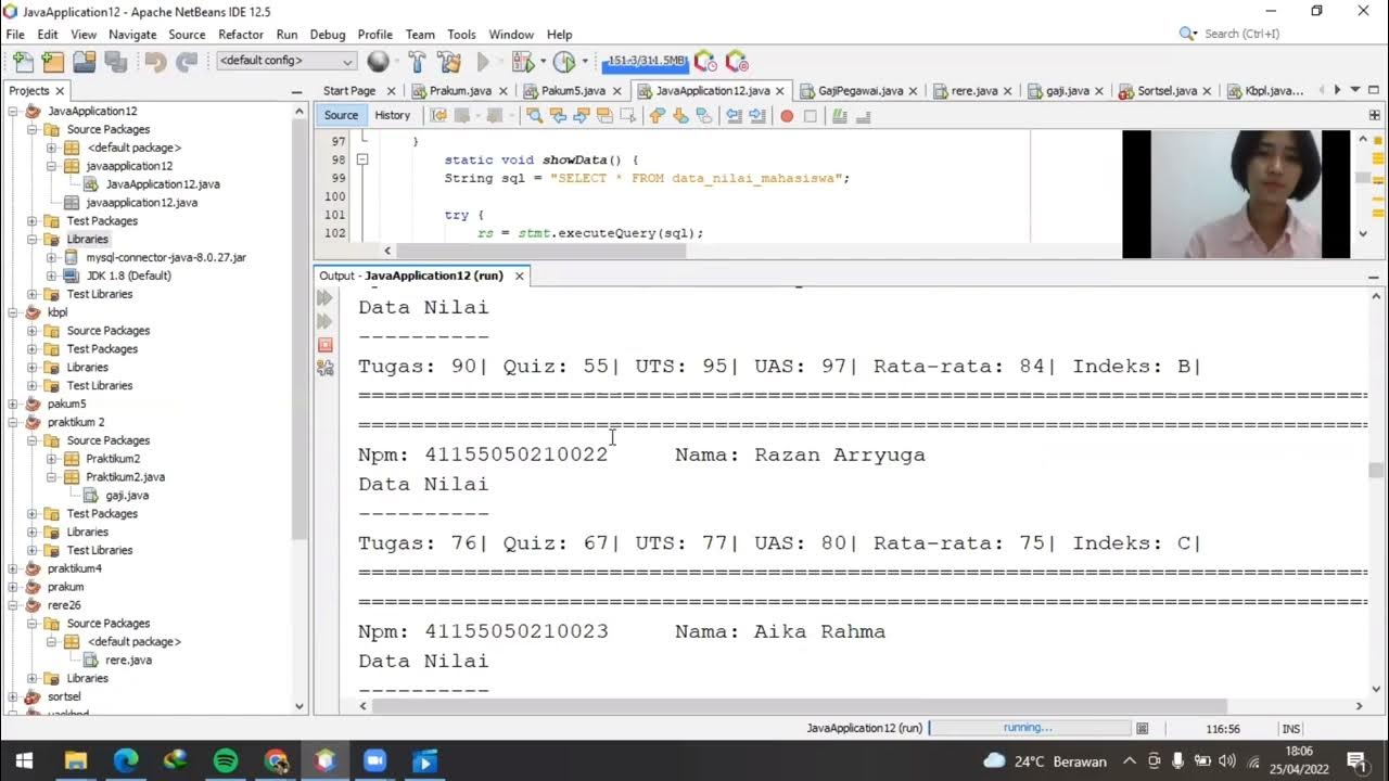UTS KBPL- Membuat Program Java CRUD dan Sorting dengan Database mySQL - YouTube