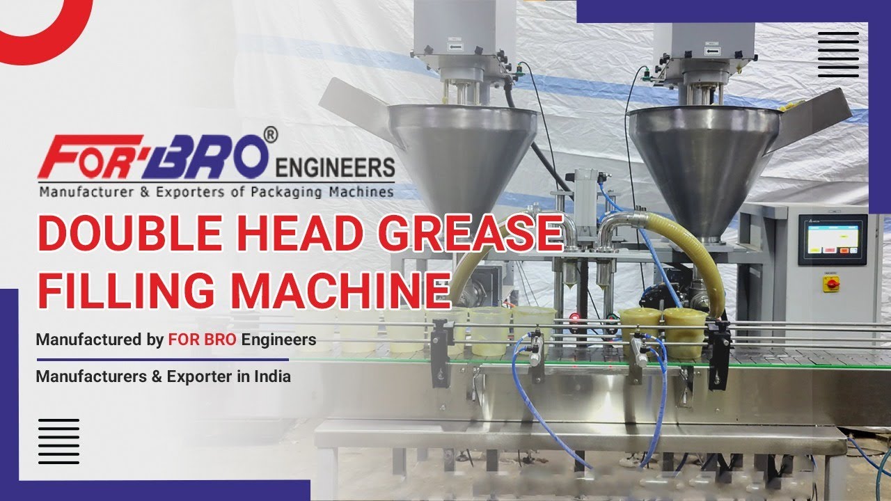 Fully Automatic Double Head Grease Filling Machine | Auto Grease ...
