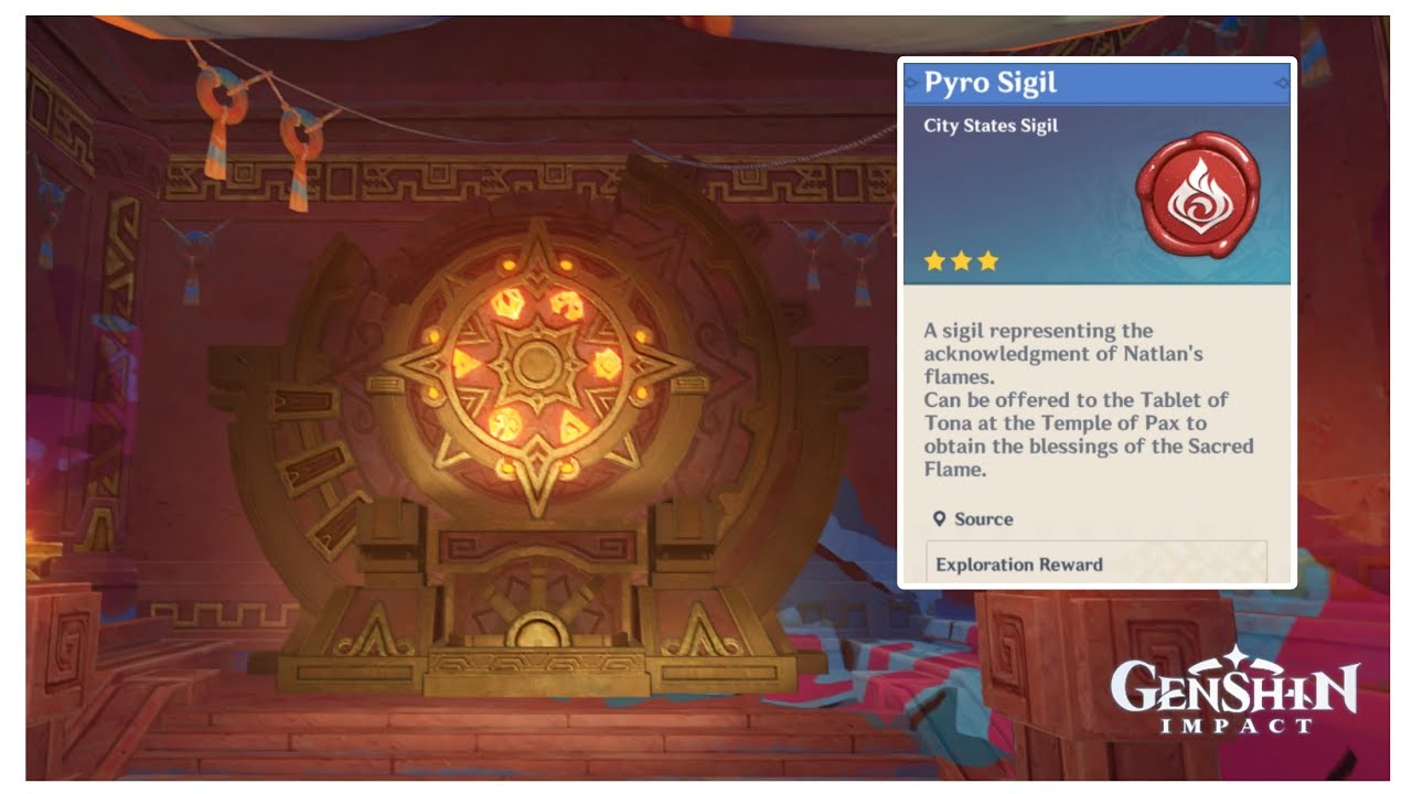 How to Offer Pyro Sigils in Natlan [Genshin Impact] - YouTube