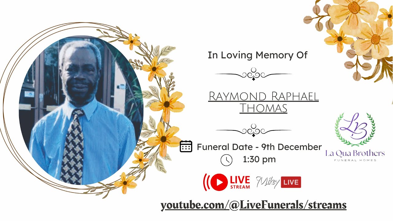 Funeral Of Raymond Raphael Thomas aka “Tomo” and “Choko” of: Ravine who ...