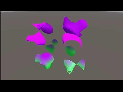 Marching cubes algorithm, unity 3d implementation - YouTube