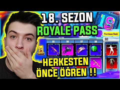 GERÇEK! 18. SEZON ROYALE PASS ÖDÜLLERİ ! PUBG Mobile Yeni Güncelleme