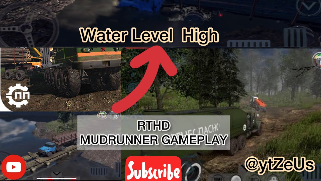 MUDRUNNER OFFROAD GAMEPLAY | RTHD 2023 | ENGINE FAILURE | LOW FUEL HILLY GAMEPLAY|YTZEUS # ...