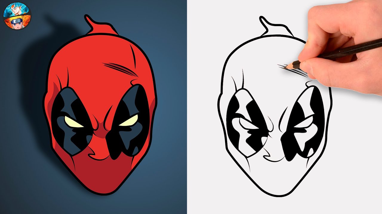 COMO DIBUJAR A DEADPOOL FÁCIL dibujos - how to draw deadpool easy - YouTube