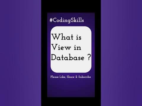 What is View in Database | Coding Skills - YouTube