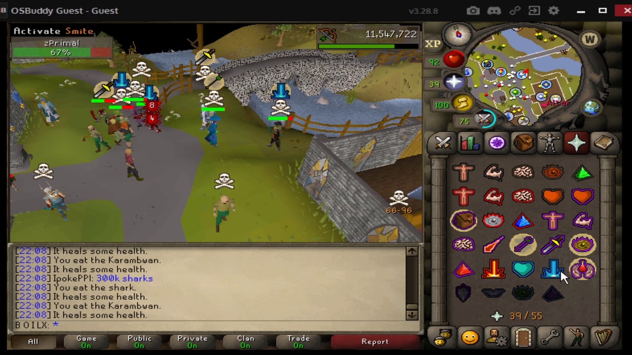 Oldschool Runescape Pking in in PVP using BlowPipe Round 2 - YouTube