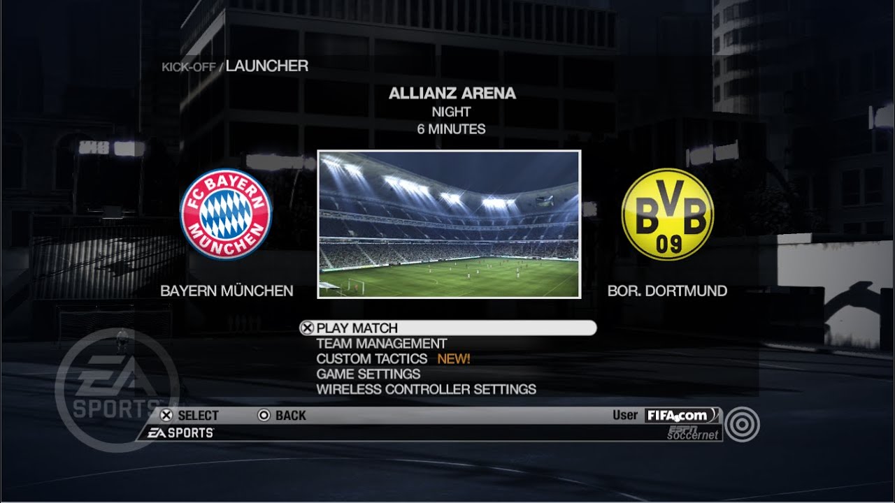 FIFA 09 (2009) - Bayern Munich (München) vs Borussia Dortmund ...