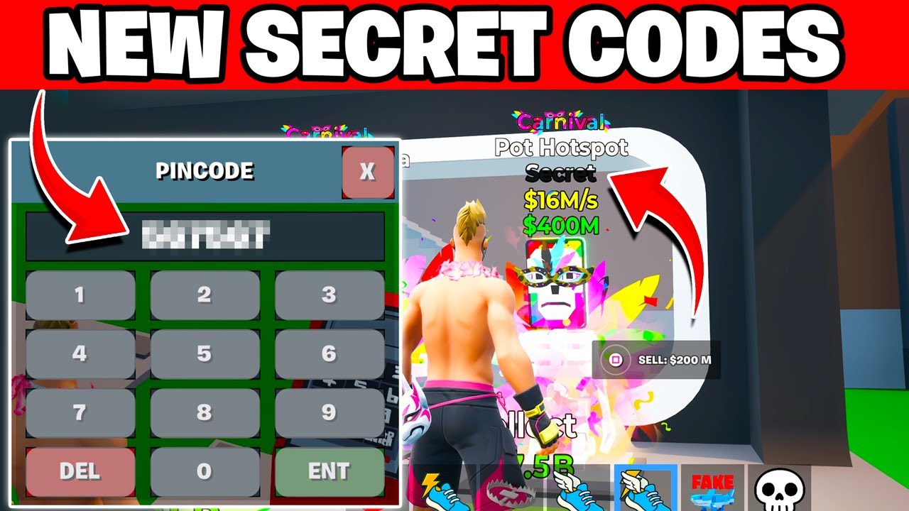Admin Abuse *NEW CODES* Carnival Event UPDATE! Fortnite Steal The Brainrot (New Secret Codes ...
