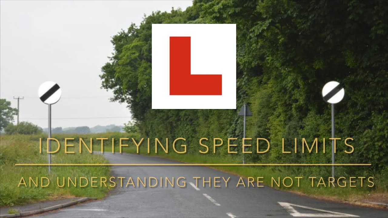 Identifying Speed limits and understanding they are not a target speed ...