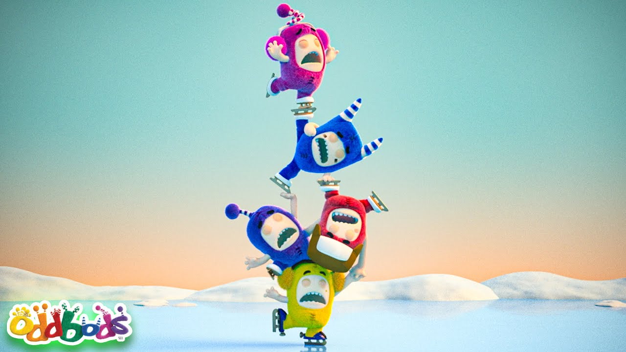Ice Skating DISASTER | Oddbods - Sports & Games Cartoons for Kids - YouTube