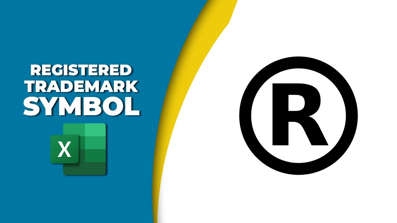How to add registered trademark symbol in excel - YouTube