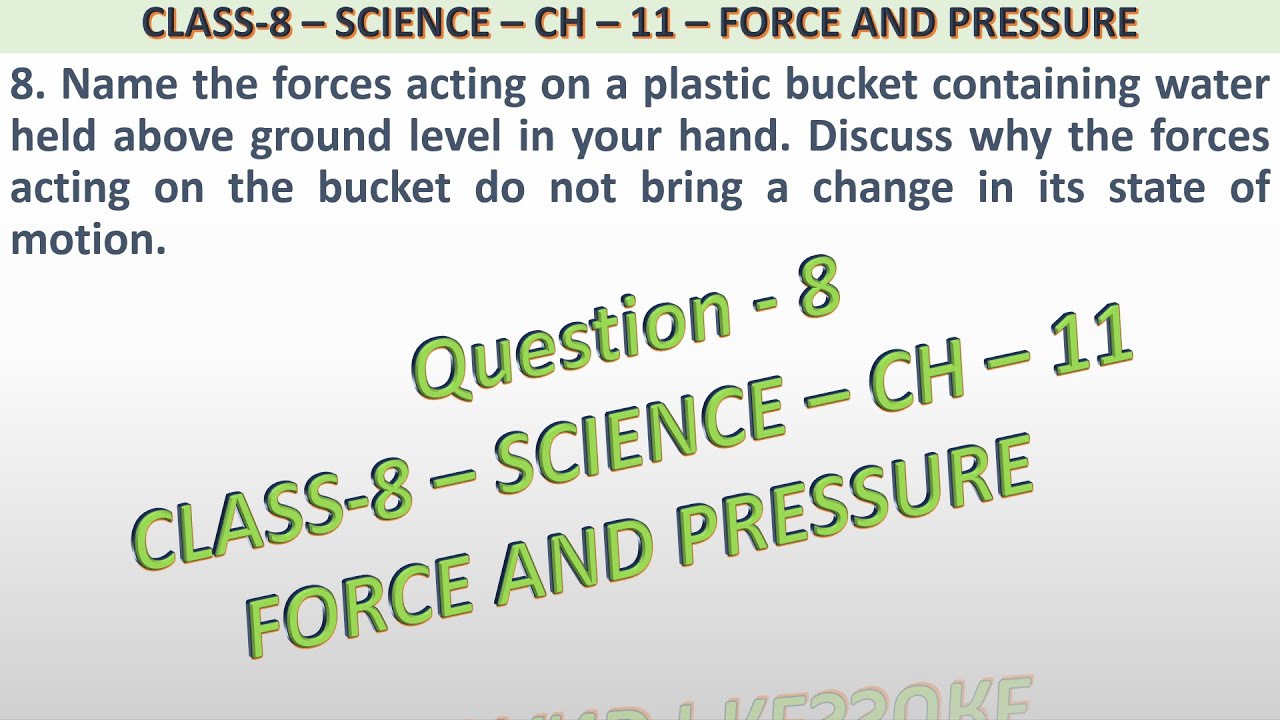 Q.-8 Class 8 Science Ch-11 Question 8 - YouTube