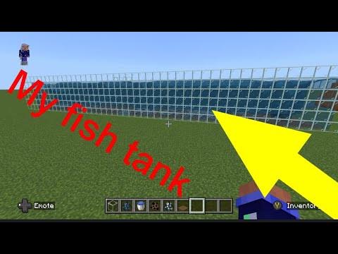 Minecraft Fish Tank tutorial (how to build) - YouTube