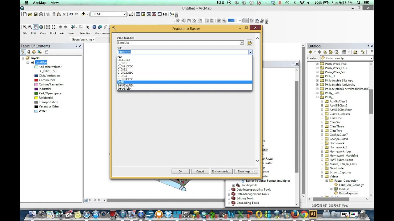 Convert Feature to Raster - YouTube