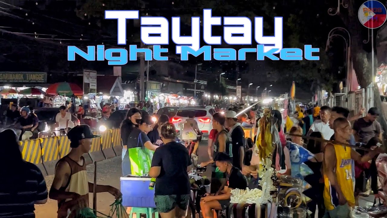 TAYTAY TIANGGE NIGHT MARKET / Philippines night market Christmas season ...