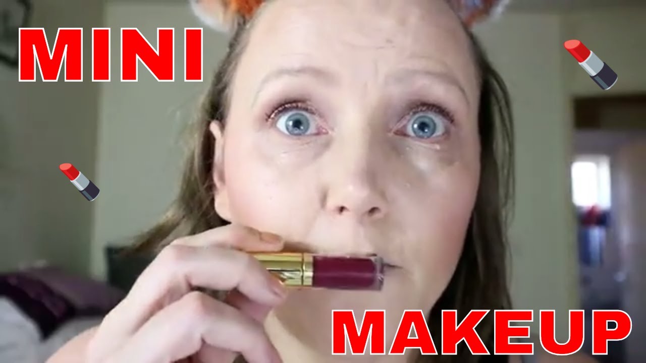 TESTING ALL MY MINI MAKEUP - YouTube