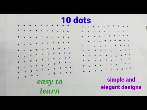 beautiful and easy 10 dots rangoli designs||easy to learn for beginners ...