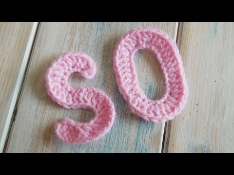 (crochet) How To Crochet Letters O, S - Yarn Scrap Friday
