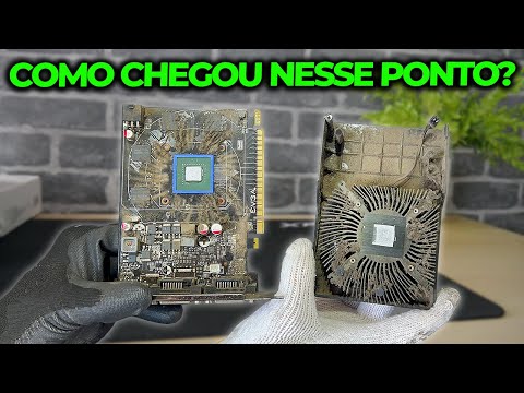ESSA GTX 650 ESTAVA PODRE DE SUJEIRA, COMO CHEGOU NISSO? LIMPANDO A PLACA DE VÍDEO DO PC USADO!